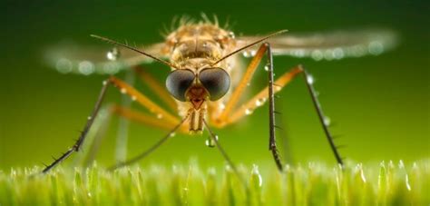 Premium Ai Image A Close Up Of A Mosquito On A Grass