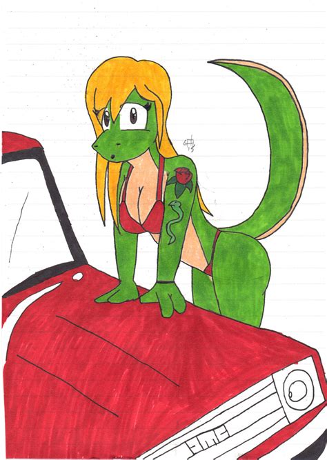 Bikini Lizard Girl By Pepper Stripes On Deviantart