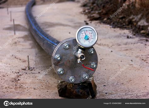 Hydrostatic Test Polyethylene Pipeline Stock Photo By Funtay