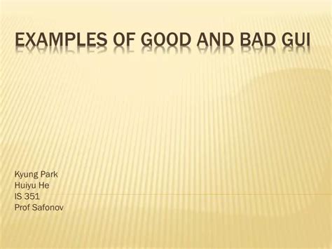 Ppt Examples Of Good And Bad Gui Powerpoint Presentation Free Download Id1843337