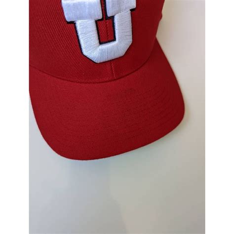 Zephyr University Of Utah Baseball Cap Utes Hat Red White Dad Hat Grailed