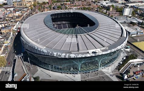 An Aerial View Of The Tottenham Hotspur Stadium In London Picture Date