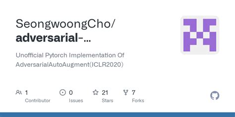 GitHub SeongwoongCho Adversarial Autoaugment Pytorch Unofficial