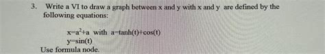 Solved 3 Write A Vi To Draw A Graph Between X And Y With X