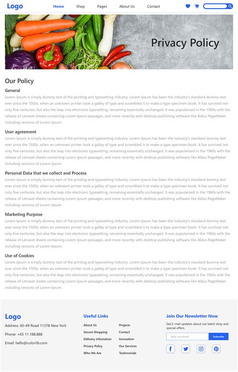 Vegetables Ecommerce Websites On Behance