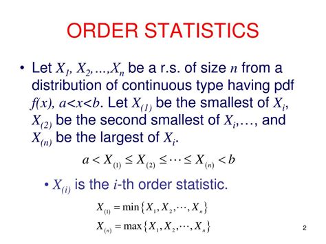 Ppt Order Statistics And Limiting Distributions Powerpoint