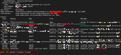 Pod报错Readiness probe failed ERROR curl couldn t connect to host 万能阿超 博客园