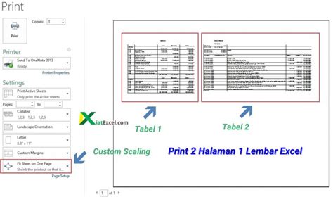 Cara Print Dua Halaman Dalam Satu Lembar Excel KiatExcel Com