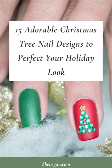 15 Adorable Christmas Tree Nail Designs To Perfect Your Holiday Look