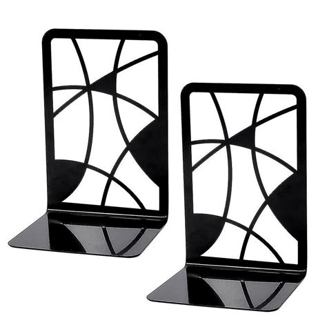Sujetalibros De Metal Sujetalibros Negros Mate Resistentes Soportes