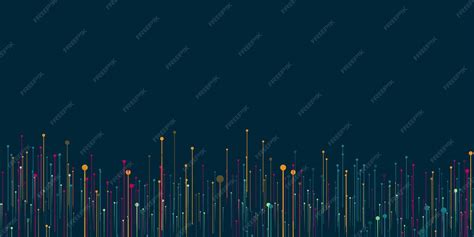 Premium Vector Technology Background Big Data Visualization Concept