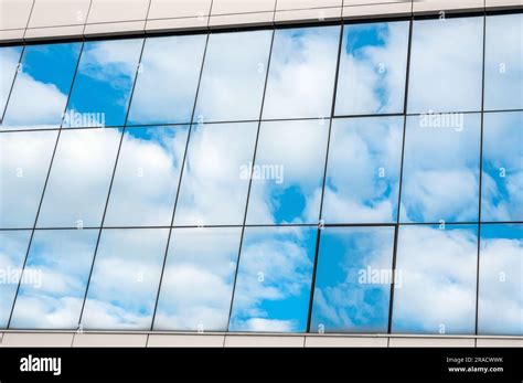 Glass Facade Texture Of A Modern Office Building High Tech