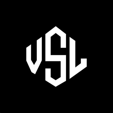 Vsl Letter Logo Design With Polygon Shape Vsl Polygon And Cube Shape