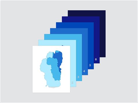 Lake Tahoe Depth Map 3d Shadow Box Svg Lake Tahoe Shadow Box Lake