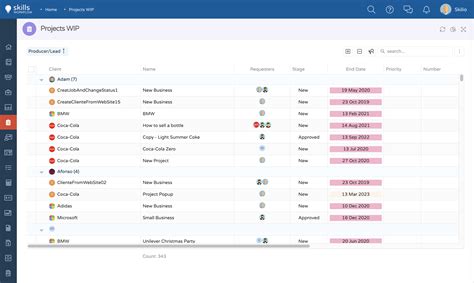 set columns skills workflow s documentation