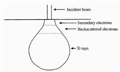 Interaction Volume For An Electron Beam And The Different Signals That Download Scientific