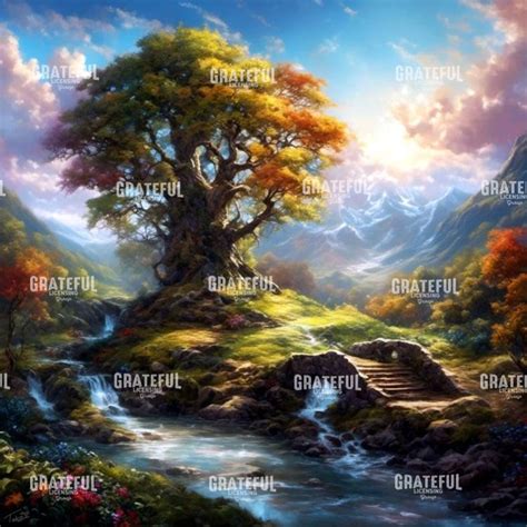 The Old Oak Tree Grateful Art Licensing