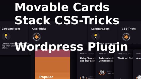 Css Tricks Movable Cards Larbizard
