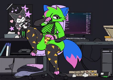 Rule 34 1girls Dont Touch My Pizza Guy Female Kevin Nyanwolf Nyanwolf Pizza Rule 63 Thick