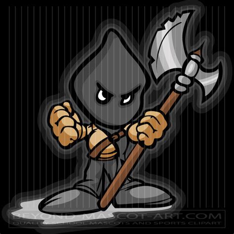 Executioner Mascot Cartoon Vector Executioner Image