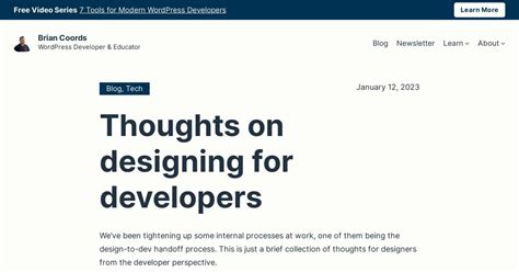 Thoughts On Designing For Developers Brian Coords