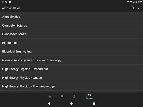 Arxiv Explorer Mobile App For F Droid Free And Open Source Android App Repository