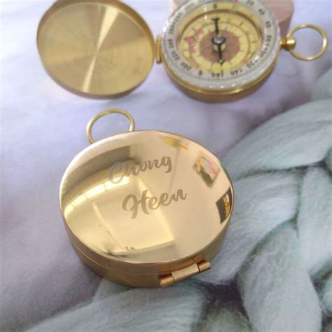 Portable Compass With Custom Name Ukir Kuantan