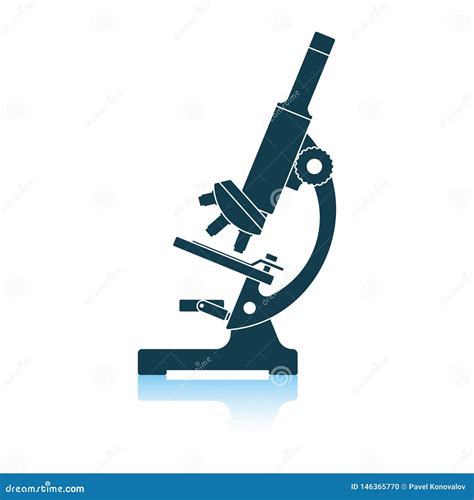 Icono Del Microscopio De La Qu Mica Ilustraci N Del Vector Ilustraci N De Aislado Microscopio