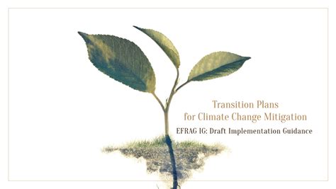 🌍 New Draft Implementation Guidance On Transition Plans For Climate