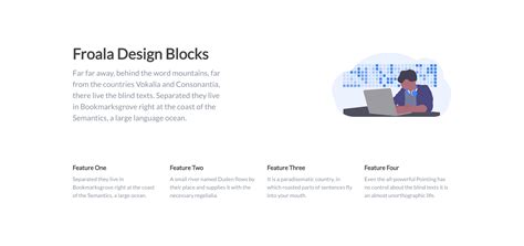 Over 170 Responsive Froala Design Blocks Froala Building Blocks