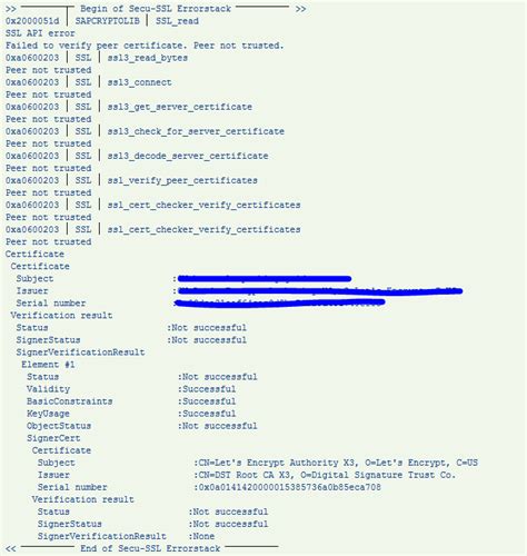 Solved Sap Ssl Handshake Failed Sap Community