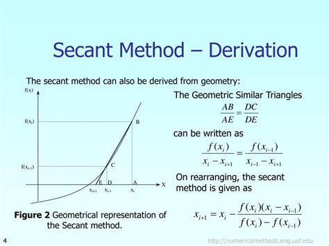 PPT Secant Method PowerPoint Presentation Free Download ID