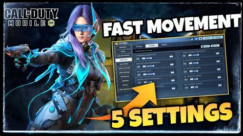 SETTINGS THAT GIVES YOU FAST REACTION AND MOVEMENT IN COD MOBILE CODM TIPS AND TRICKS YouTube