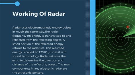 solution ppt slides for arduino and radar model for short distance and