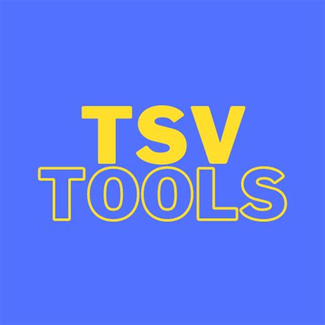 Collection Of Tsv Tools Online