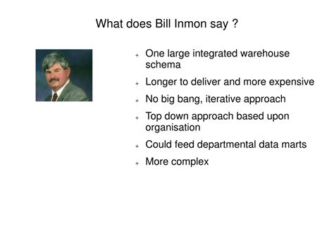 Ppt Data Warehouse Architecture Inmon Or Kimball Powerpoint Presentation Id 1309115
