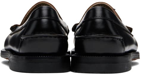 Sebago Black And White Classic Will Loafers Sebago