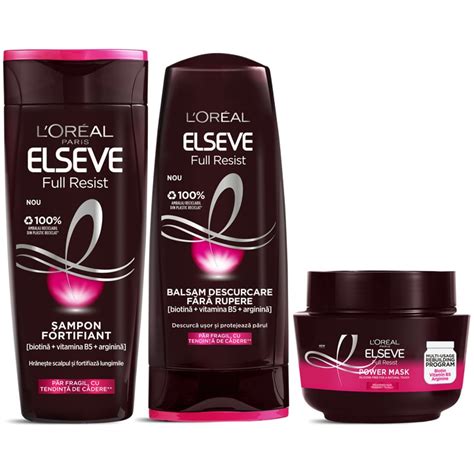 Комплект Elseve Full Resist Укрепващ шампоан за крехка коса с тенденция към опадане 400 мл