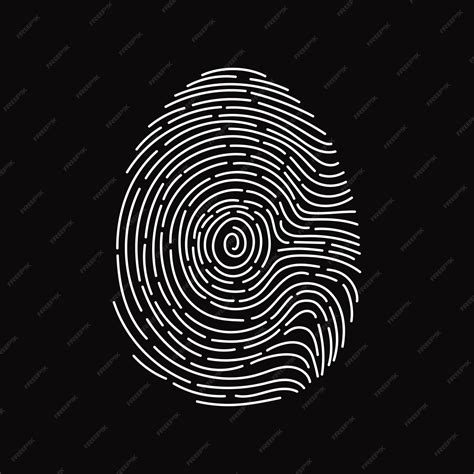 Premium Vector Fingerprint Icon Authorization Biometric Concept Of Cyber Security