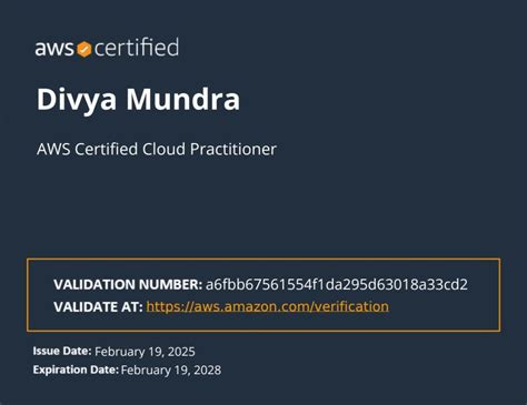 Aws Cloudcomputing Certification Awscloudpractitioner Divya Mundra