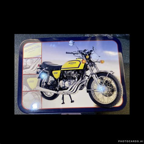 Honda Keepsake Tin Retro Motor Man Cave