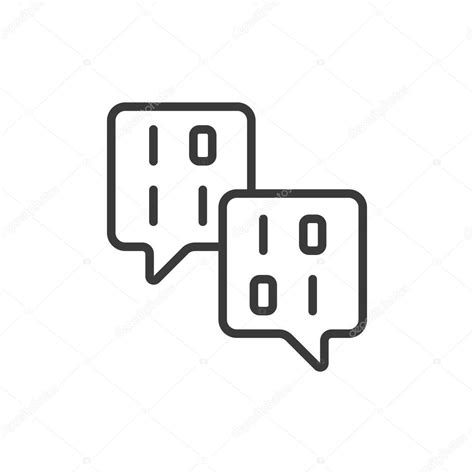 Lenguajes De Programación Icono En El Diseño De Línea Programación Lenguajes Codificación
