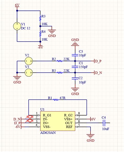 audio amplifying mic signal with instrumentation amplifier
