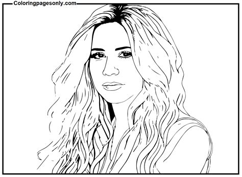 Shakira Coloring Pages Free Printable Pdf Online Coloring