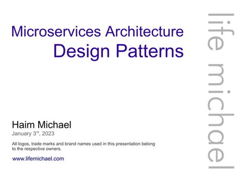 Microservices Design Patterns Ppt