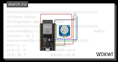 control rgbled wokwi esp32 stm32 arduino simulator