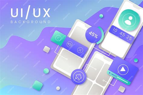 그라데이션 Ui Ux 배경 일러스트 무료 벡터