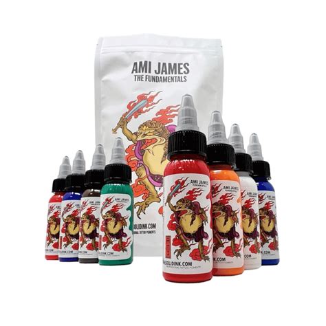 Solid Ink Ami James Set Authentic Japanese Tattoo Colors