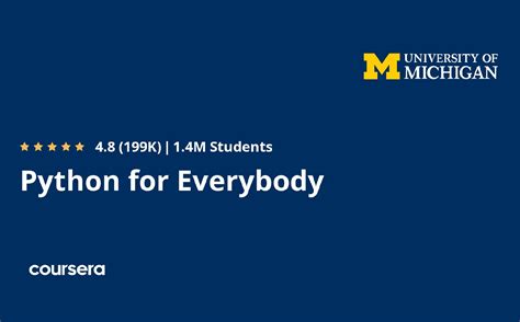 Python For Everybody Specialization University Of Michigan