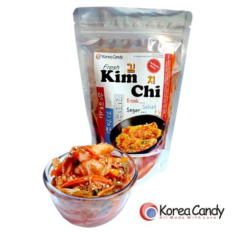 Jual Halal Kimchi Fresh 200gr Kim Chi Sawi Wortel Daun Bawang Wijen
